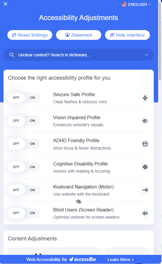 Why doesn’t the accessWidget interface look right? – accessiBe Help Center